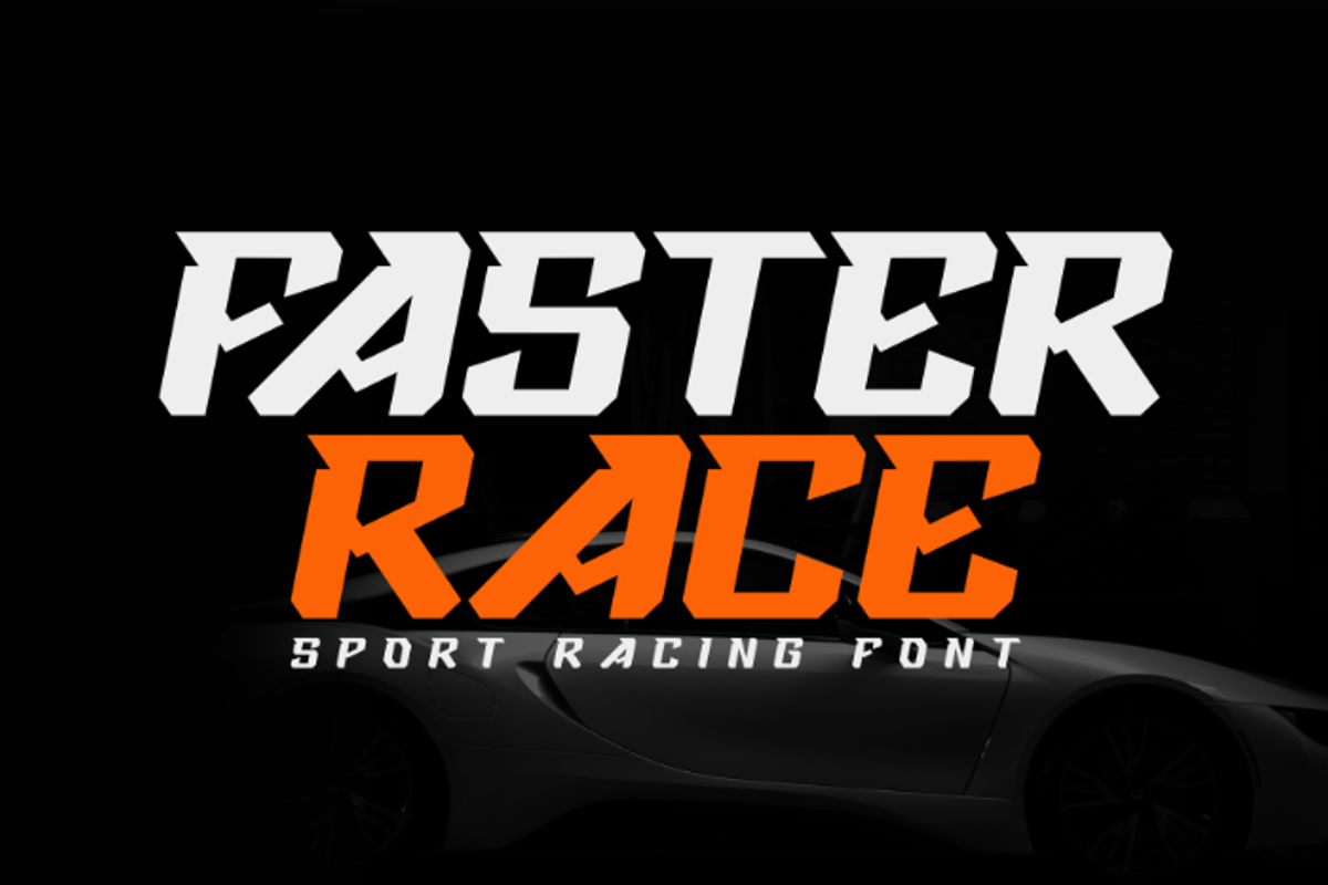 Faster Race Font | Sealoung | FontSpace