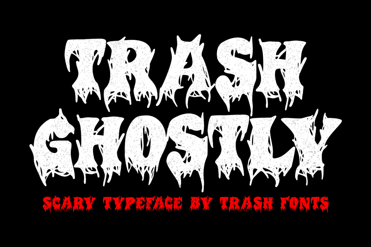 Trash Ghostly Font | Trash Fonts | FontSpace