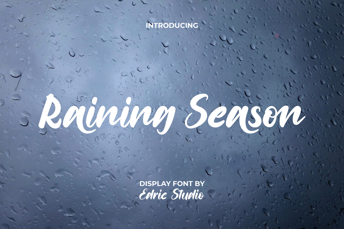 Raining Season Font | Edric Studio | FontSpace