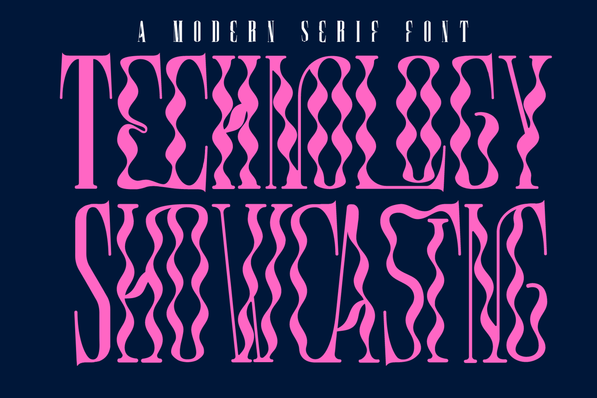 Technology Showcasing Font - Free Download
