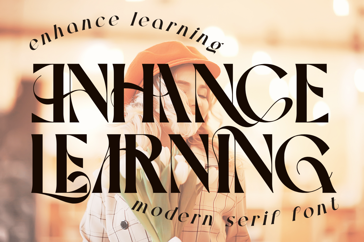 ENHANCE LEARNING Font | 177Studio | FontSpace