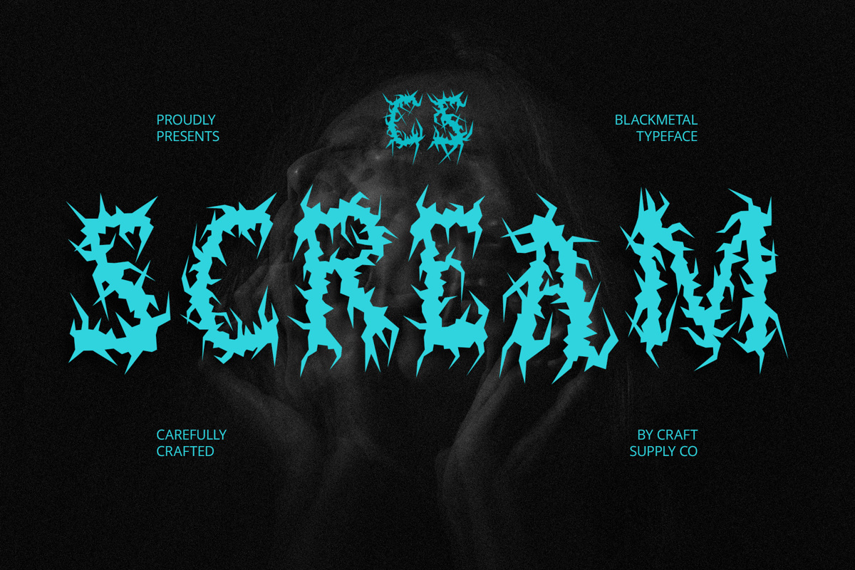 CS Scream Font | craftsupplyco | FontSpace