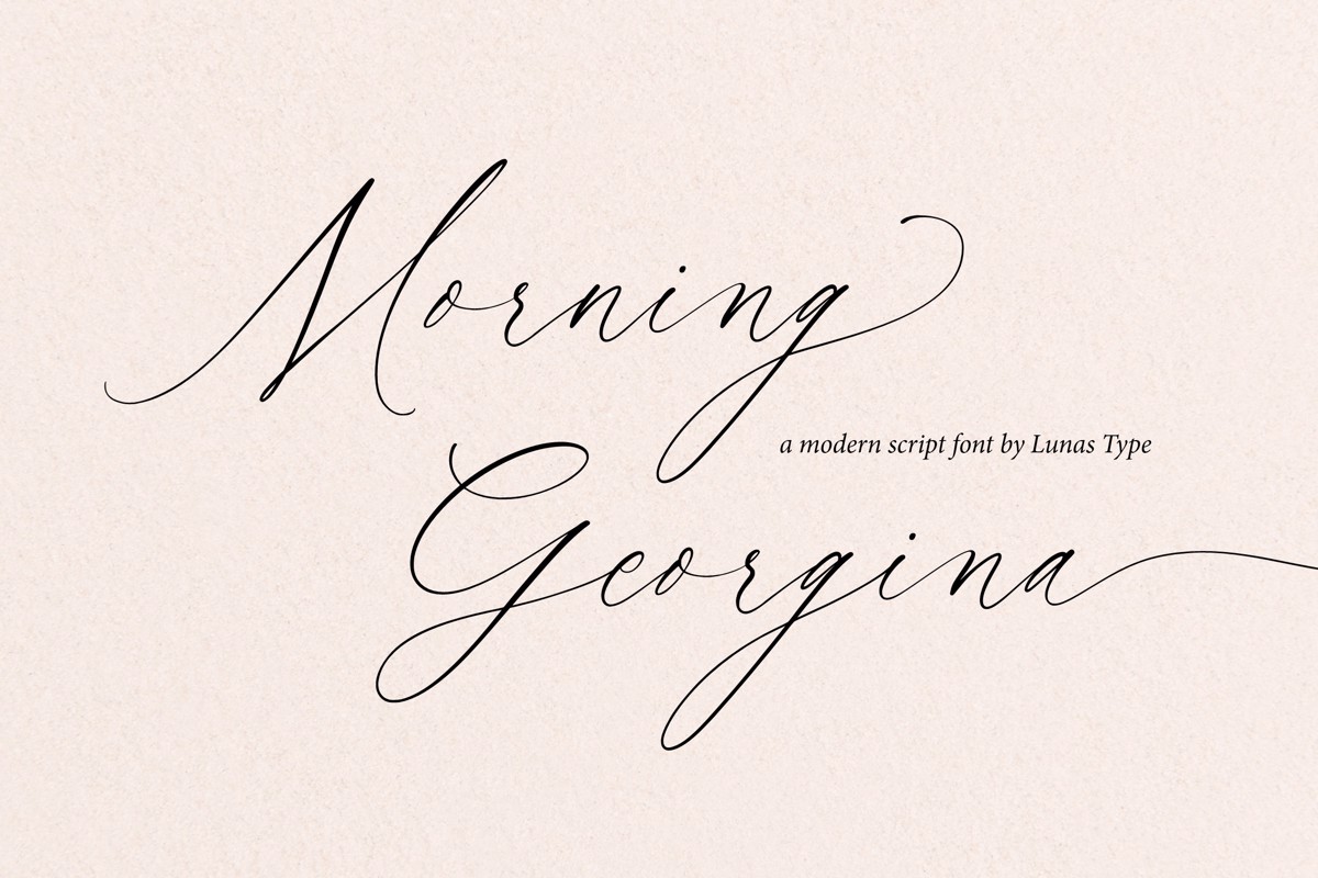 Morning Georgina Font - Free Download