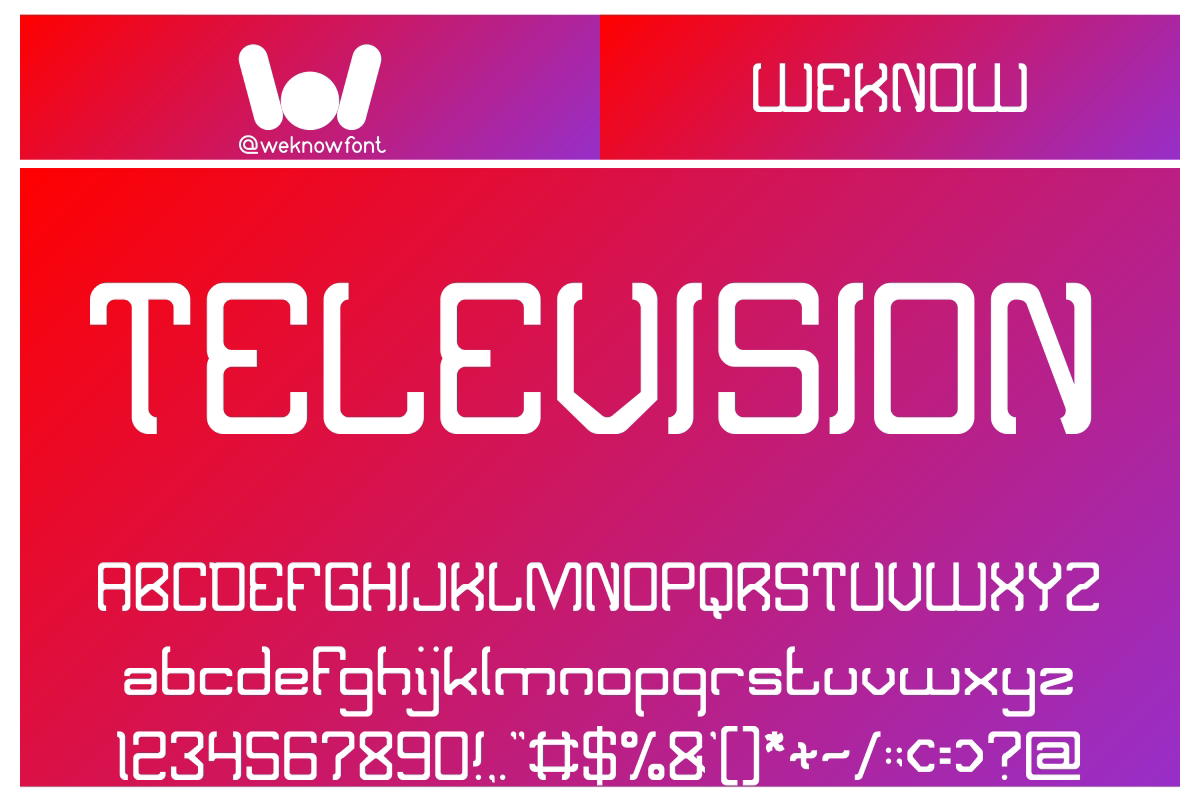 TELEVISION Font - Free Download