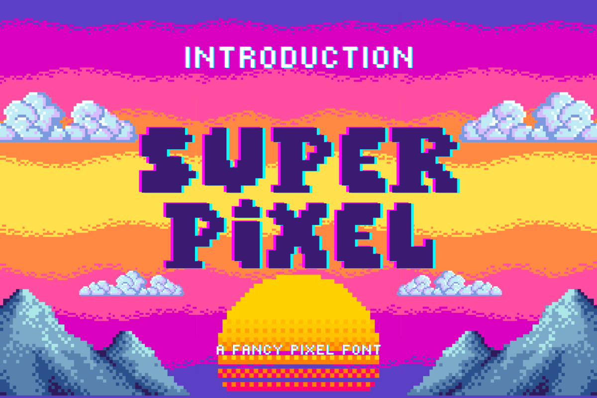 Super Pixel Font | All Super Font | FontSpace
