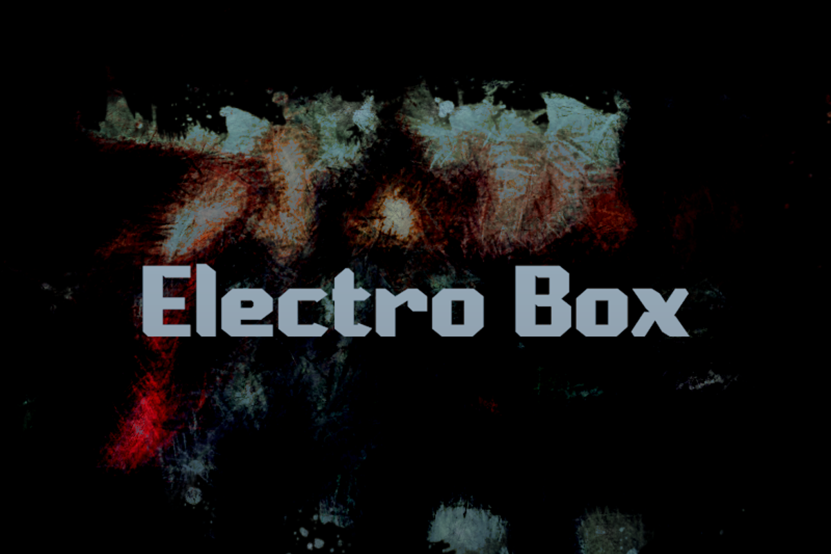 E Electro Box Font | wepfont | FontSpace