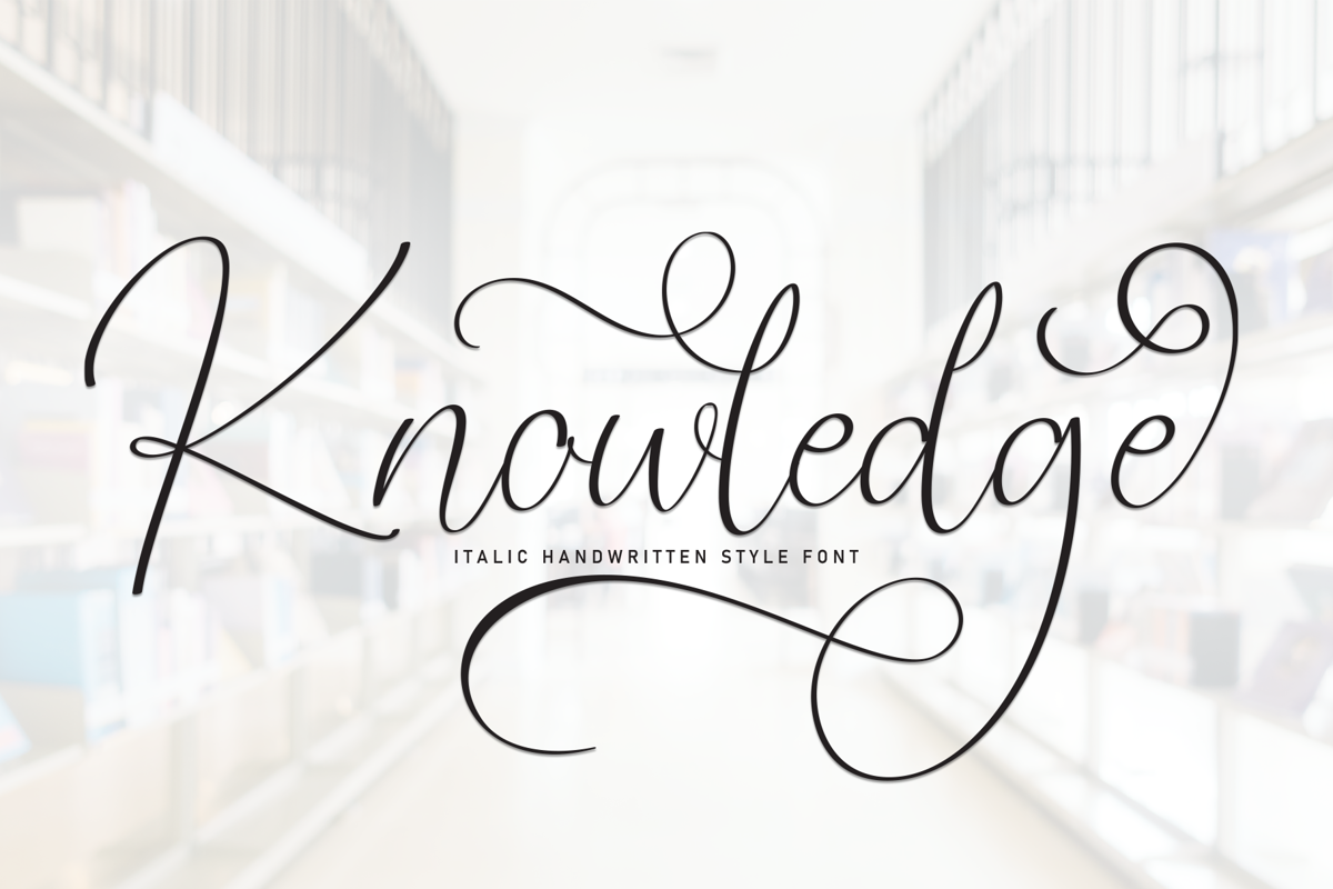 Knowledge Font | scratchones_creative | FontSpace