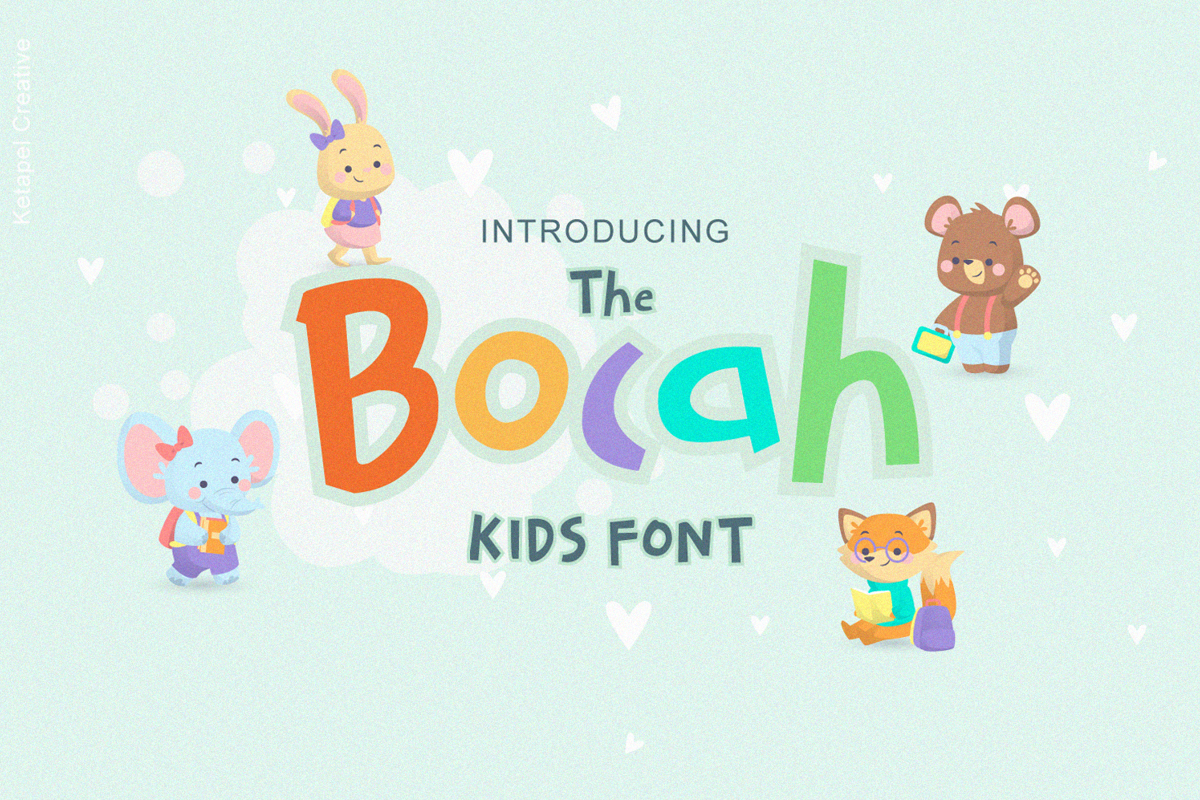 The Bocah Font | Ketapel creative | FontSpace
