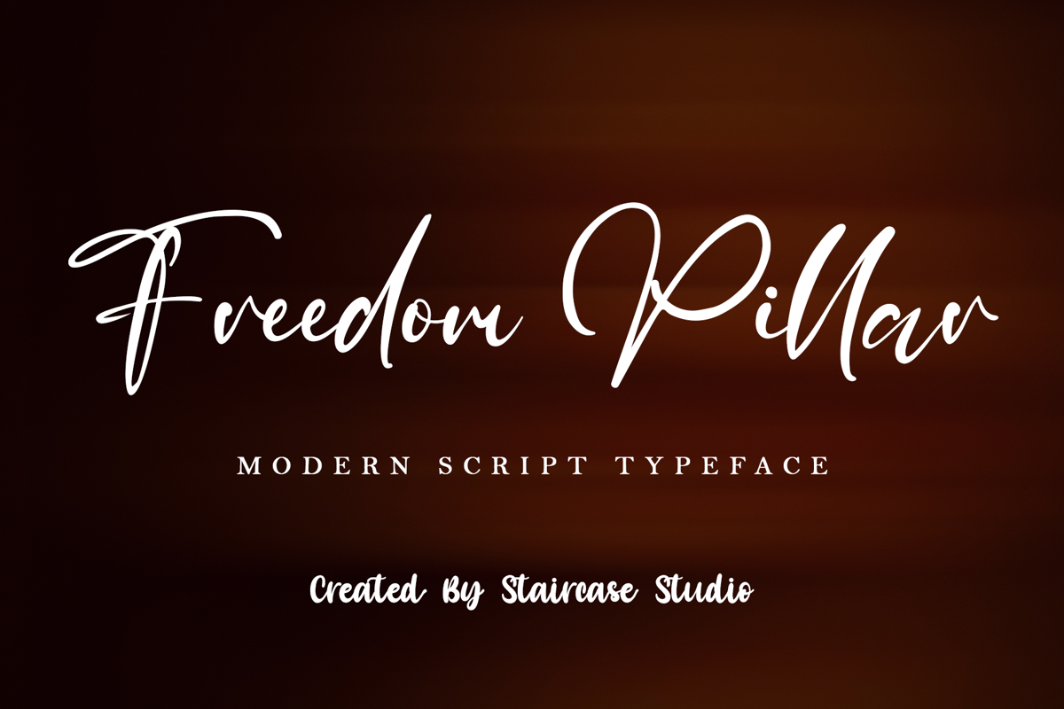 Freedom Pillar Font | Staircase Studio | FontSpace