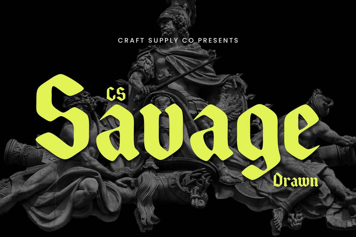 CS Savage Drawn Font - Free Download