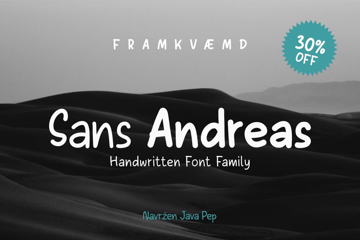 Sans Andreas Font | javapep | FontSpace