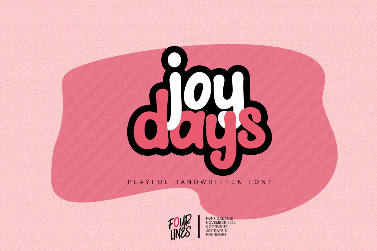 Joy Days Font | Fourlines Design | FontSpace