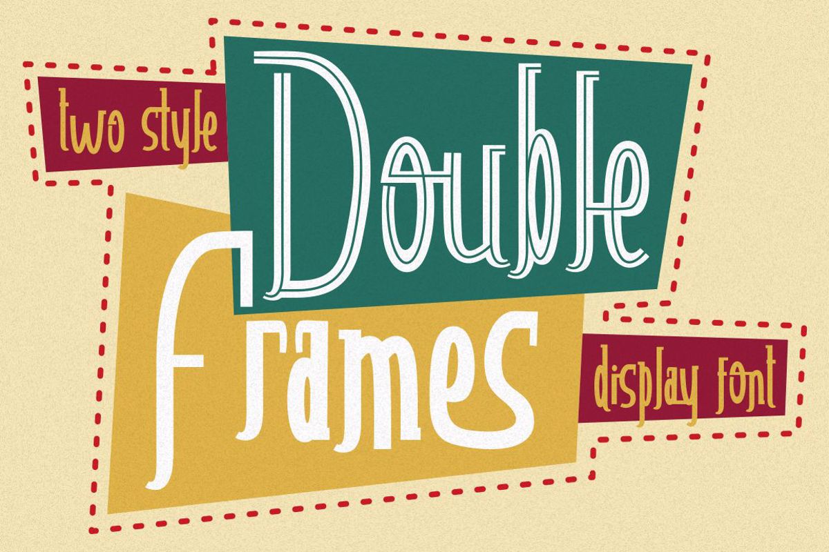 Double Frames Fill Font | PutraCetol Studio | FontSpace