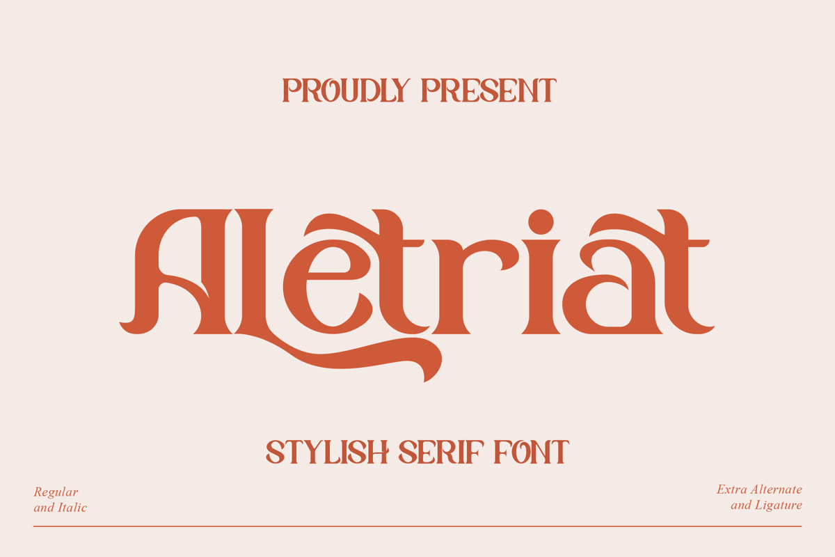 Aletriat Font | Storytype Studio | FontSpace