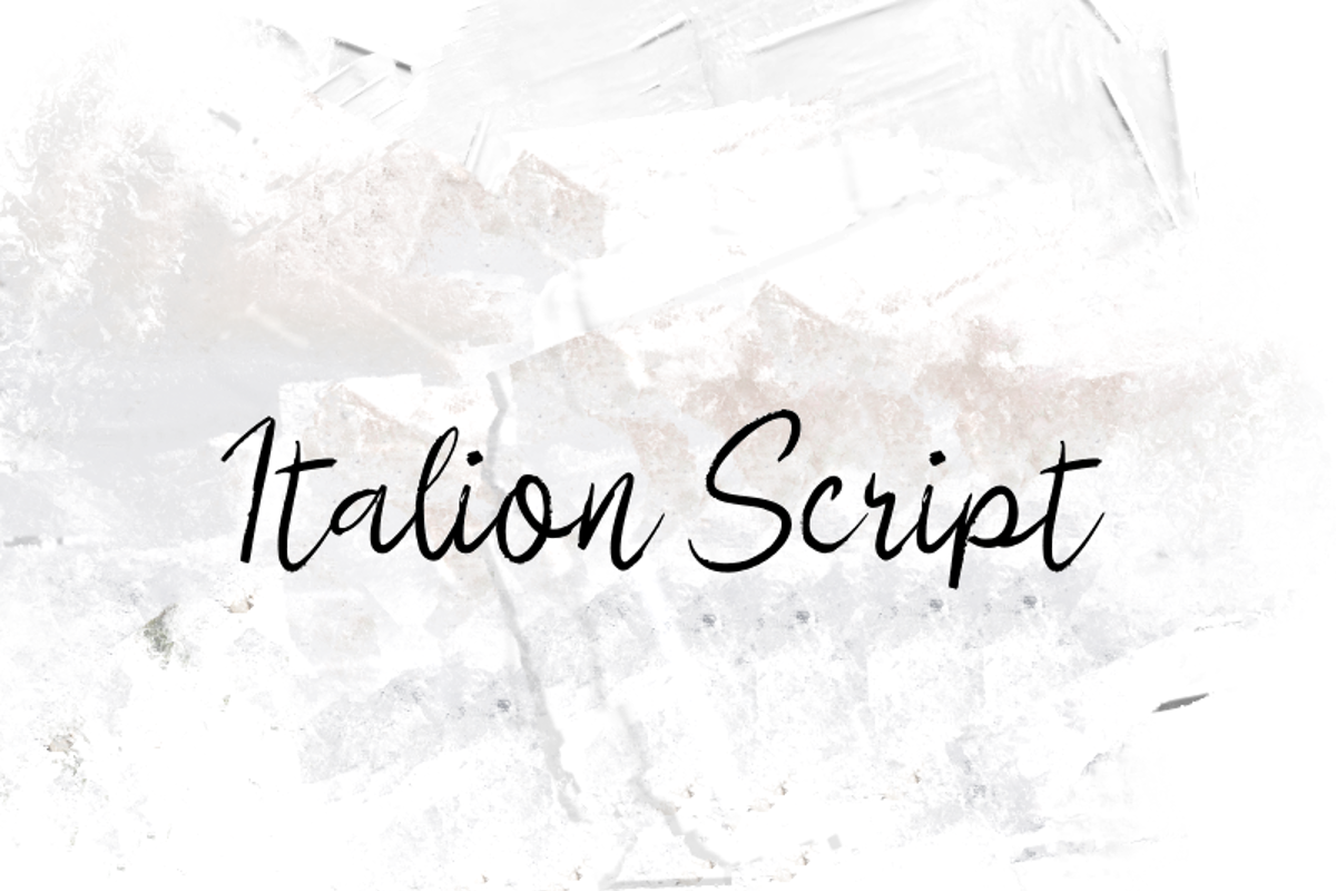 I Italion Script Font | wepfont | FontSpace