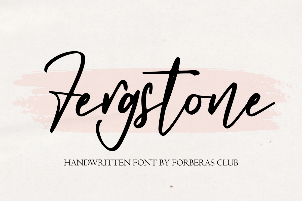 Fergstone Font | Forberas | FontSpace