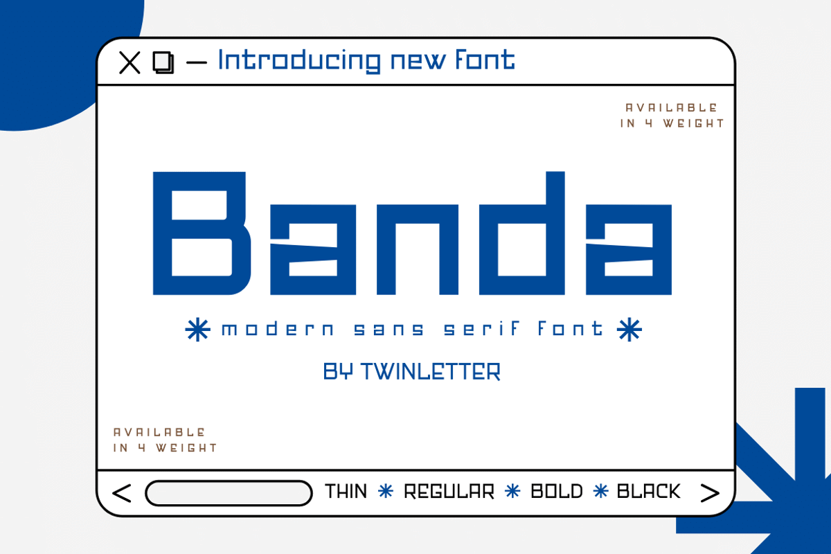 Banda Font | twinletter | FontSpace