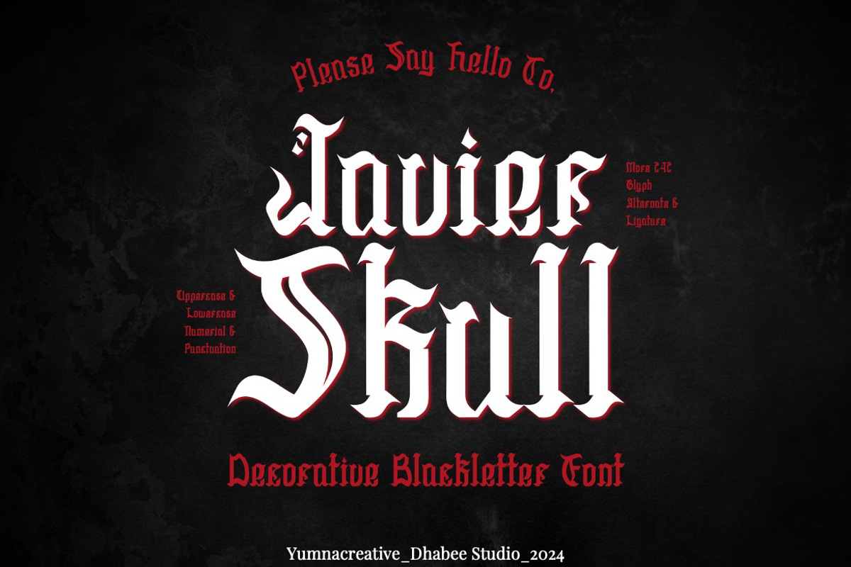 Javier Skull Font - Free Download
