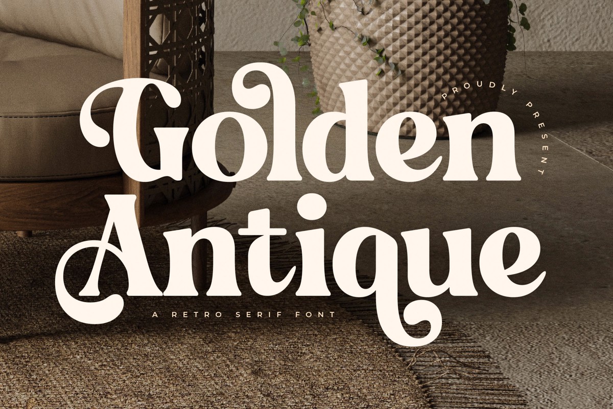 Golden Antique Font - Free Download
