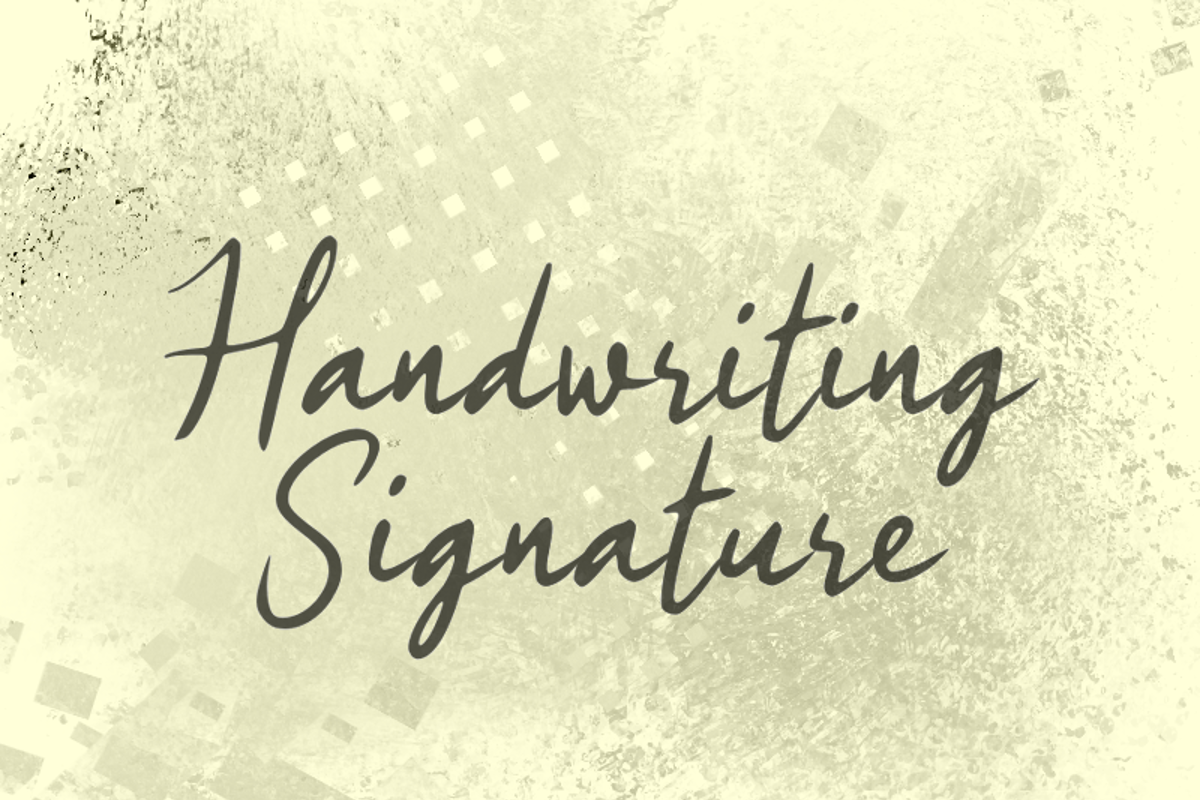 H Handwriting Signature Font - Free Download