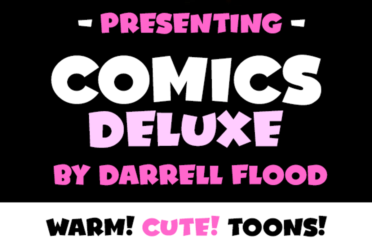 Comics Deluxe Font | HAWTPIXEL - Darrell Flood | FontSpace