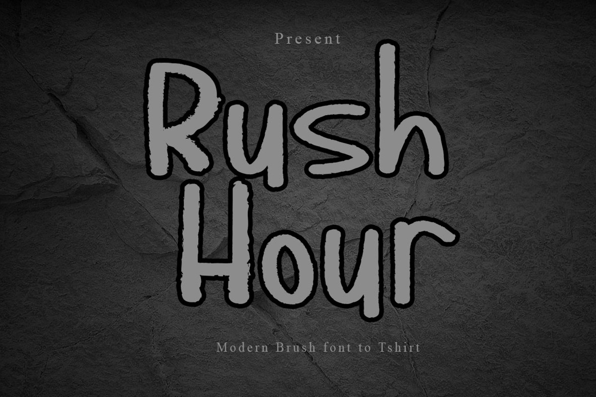 Rush Hour Font | rony-studio | FontSpace