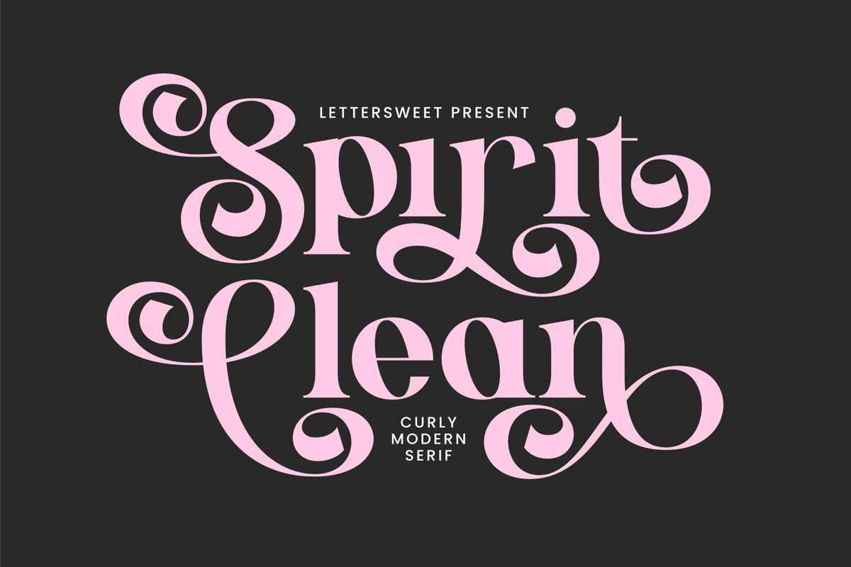 Spirit Clean Font | Lettersweet | FontSpace