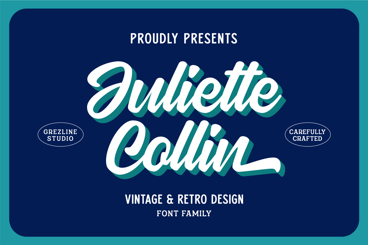 Juliette Collin Script Font | Grezline Studio | FontSpace