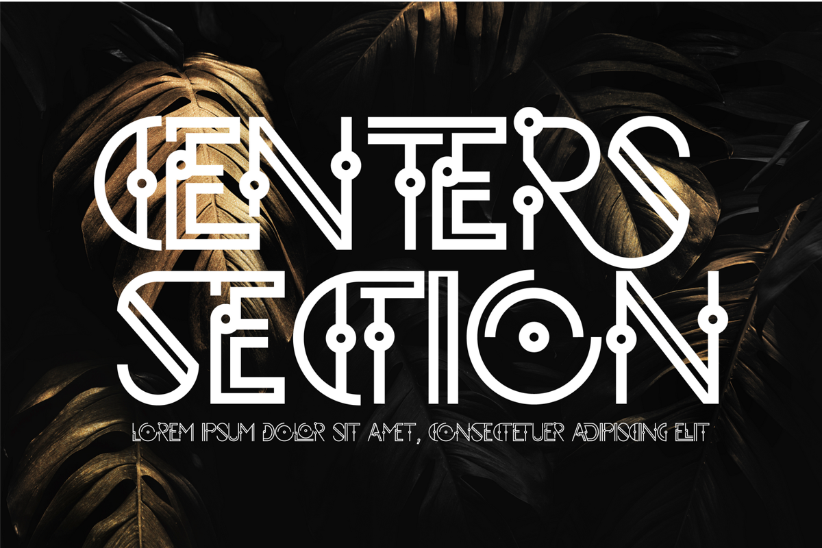 CENTERS SECTION Font - Free Download