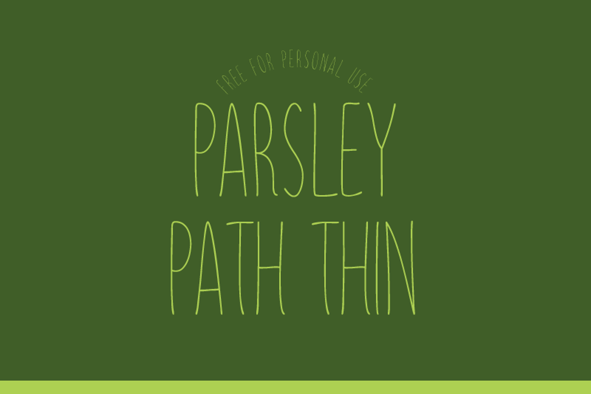 Parsley Path Thin Font | HENRIavecunK | FontSpace