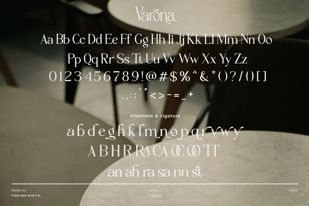 Varona Font | FlawlessAndCo | FontSpace