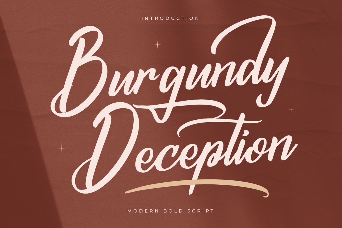 Burgundy Deception Font | Letterena Studios | FontSpace