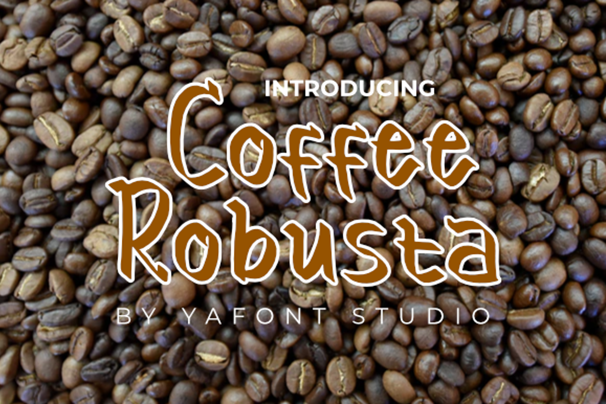 Coffee Robusta Font | Letterayu & Masyafi Studio | FontSpace