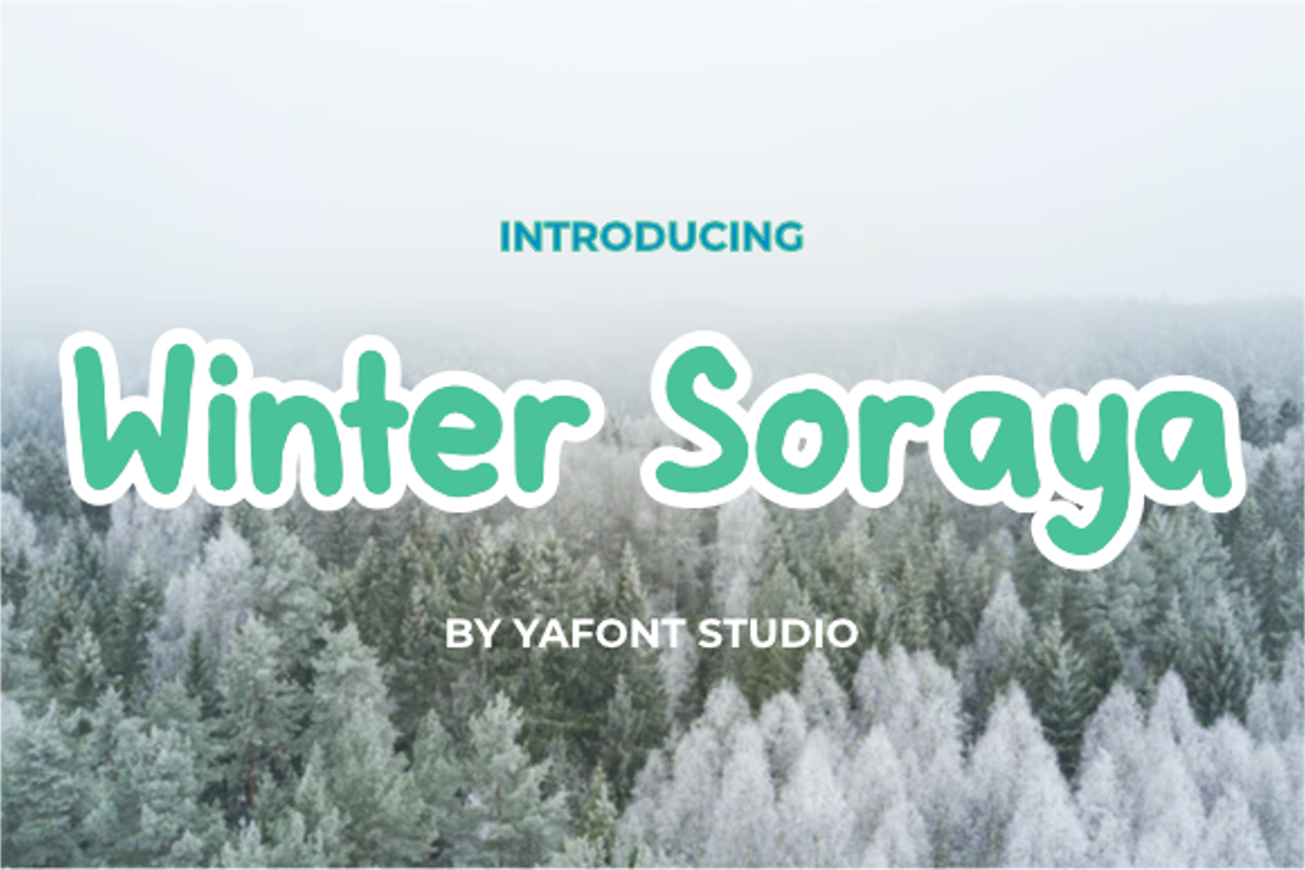 Winter Soraya Font | Letterayu & Masyafi Studio | FontSpace