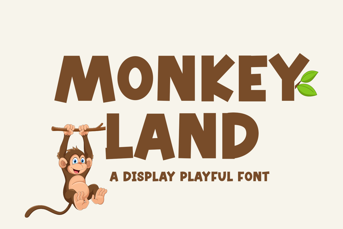 Monkey Land Font | Rantautype | FontSpace
