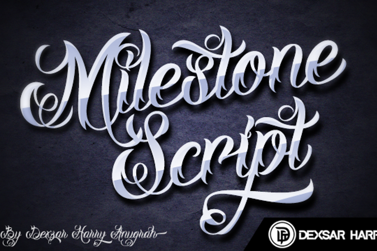 Dhf Milestone Script Font Free Download