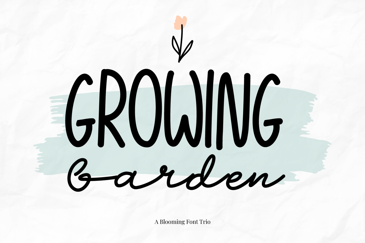 Growing Garden Font - Free Download