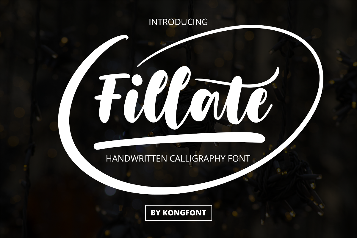 Fillate Font | Fontkong | FontSpace
