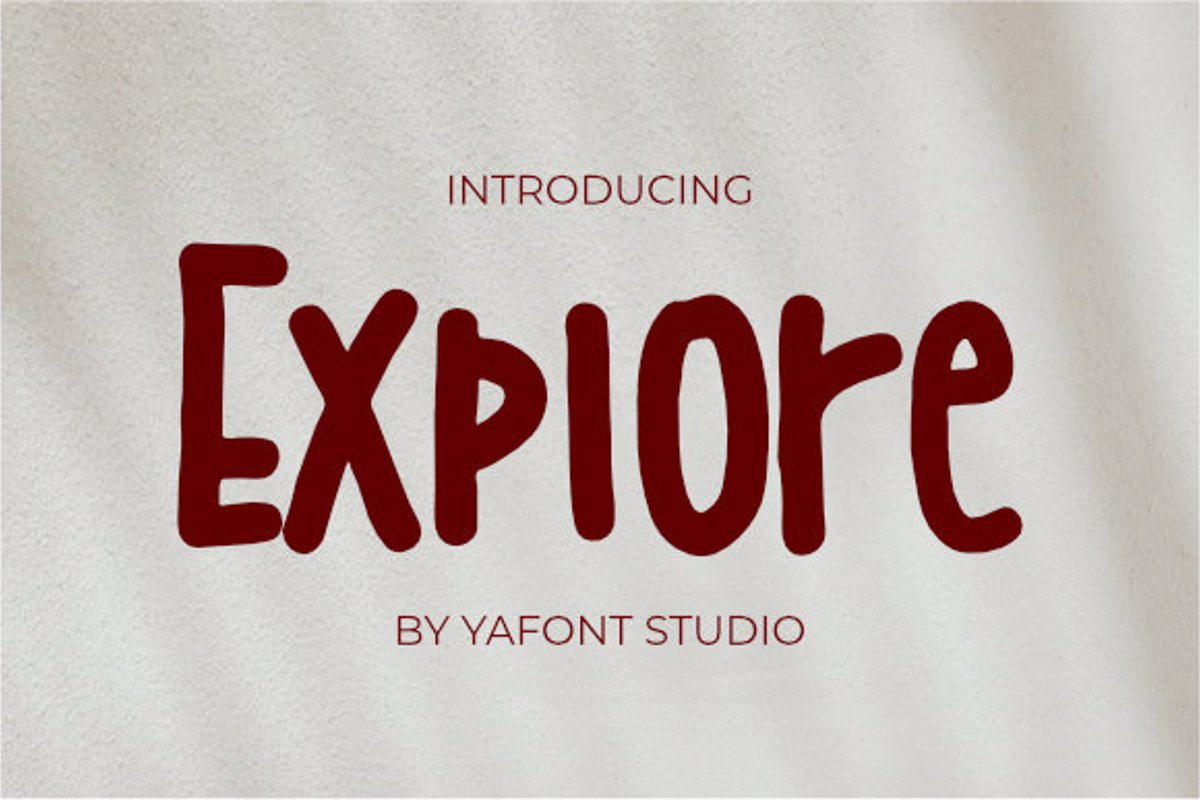 Explore Font | Letterayu & Masyafi Studio | FontSpace