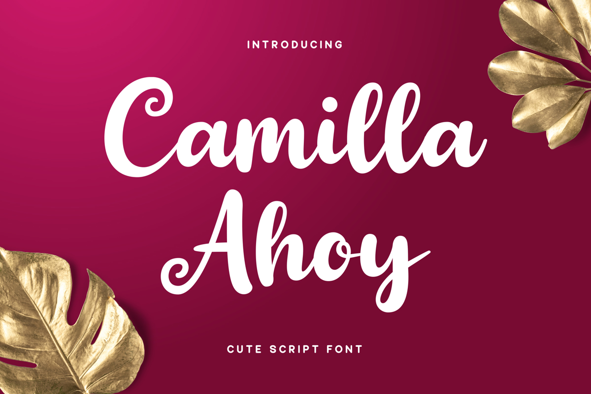 Camilla Ahoy Font | Grezline Studio | FontSpace