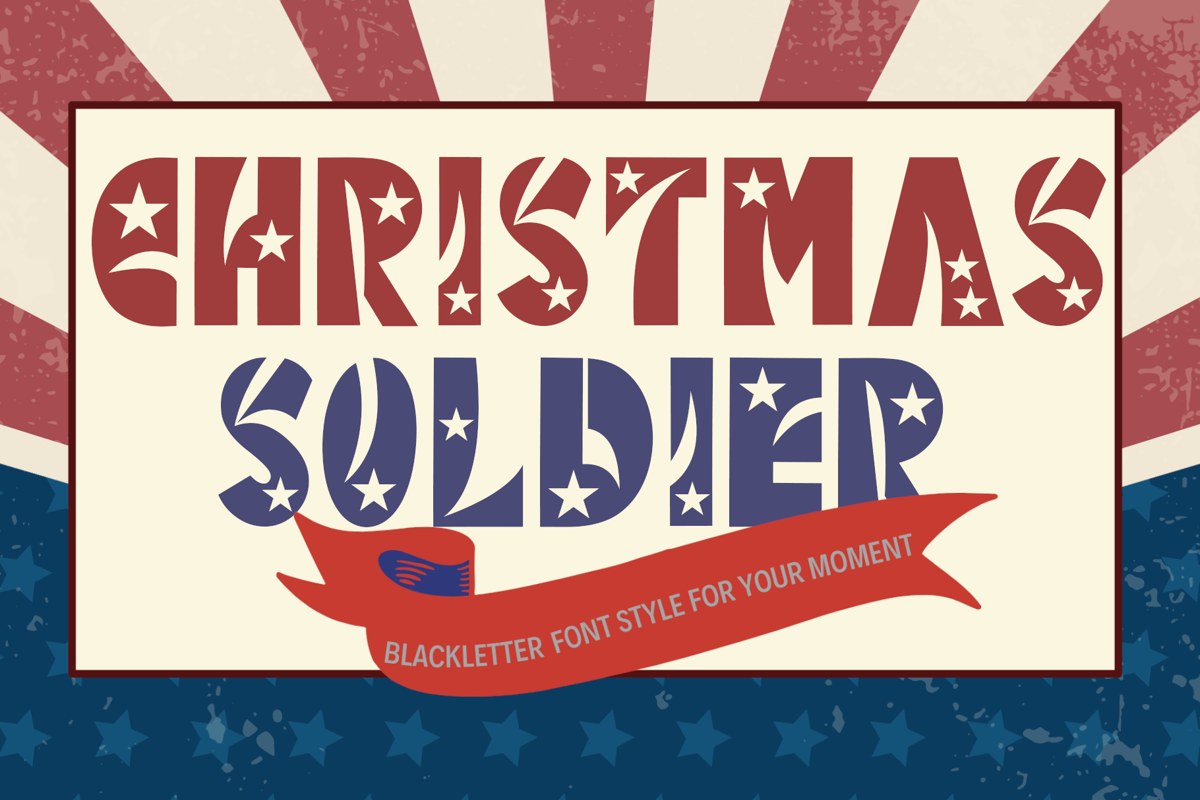Christmas Soldier Font - Free Download