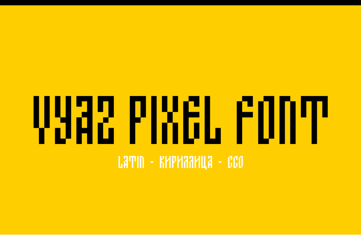 Vyaz Pixel Font | GGBotNet | FontSpace