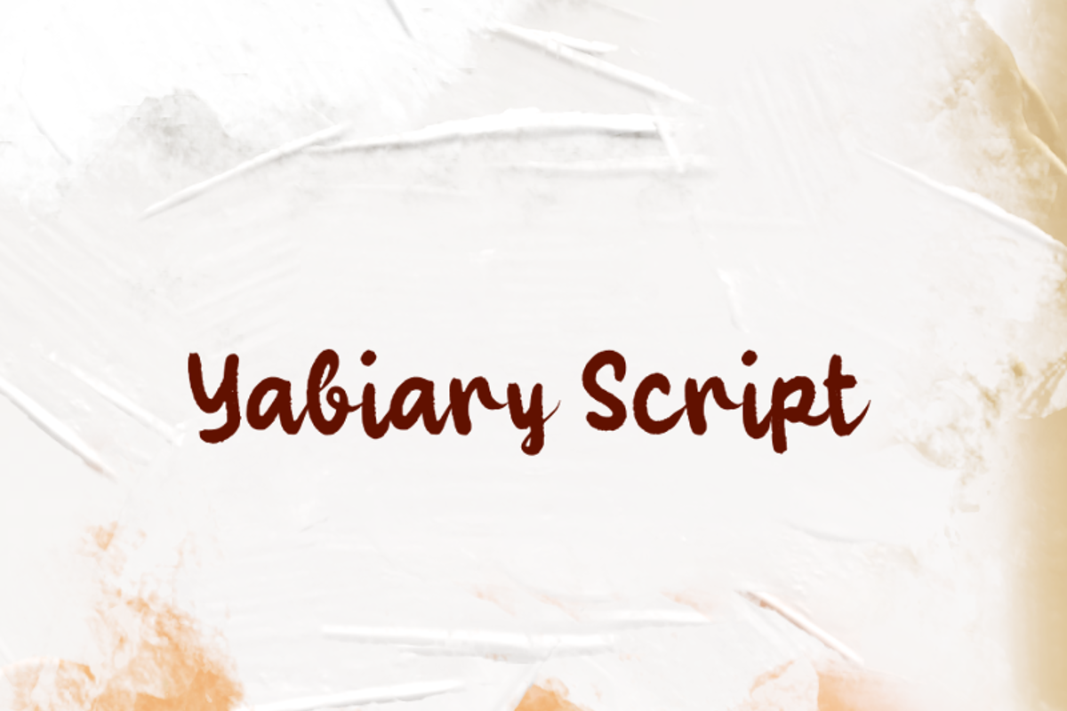 Y Yabiary Script Font | wepfont | FontSpace