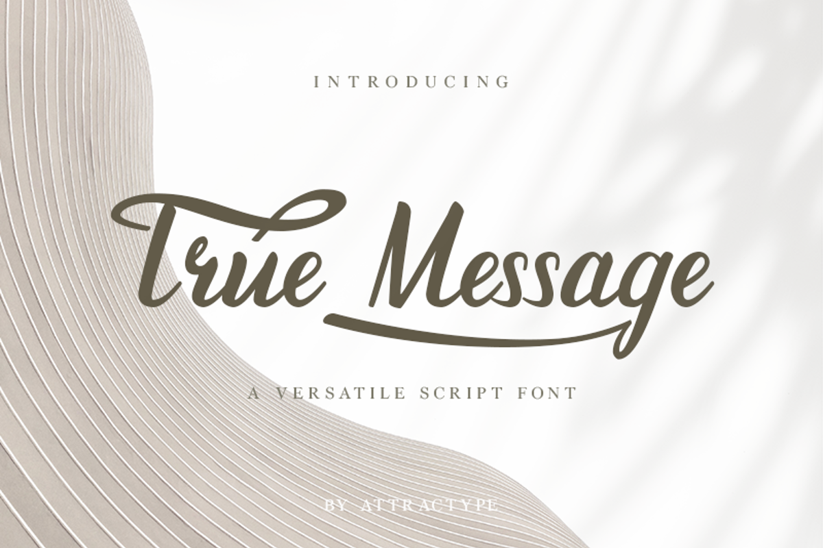 True Message Font - Free Download