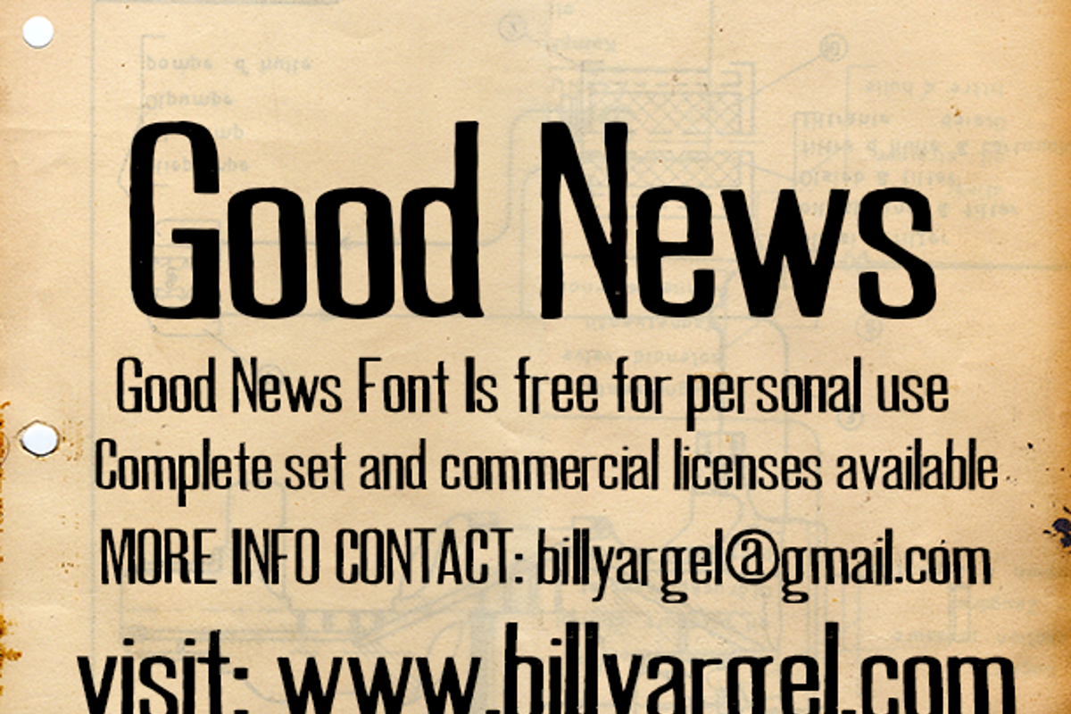 GOOD NEWS Font - Free Download