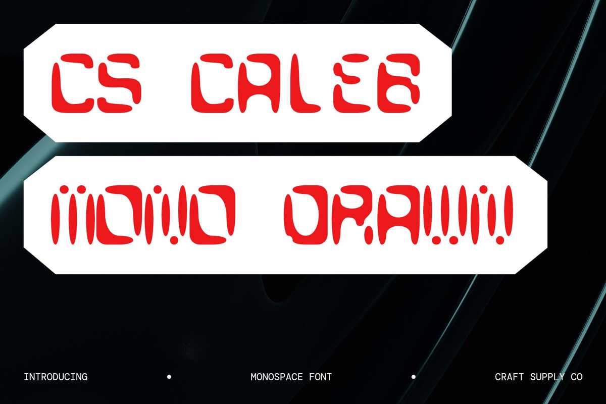 CS Caleb Mono Drawn Font - Free Download