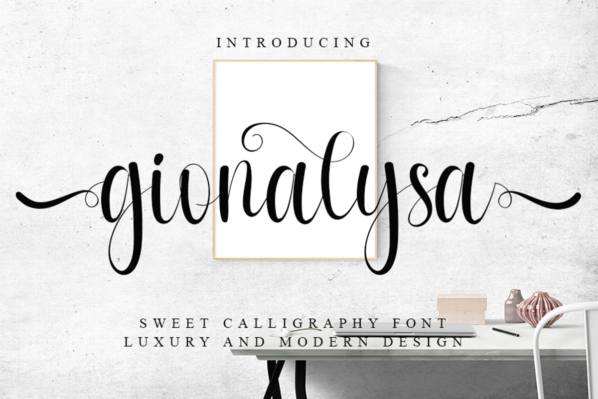 Gionalysa Font | FreshTypeINK | FontSpace