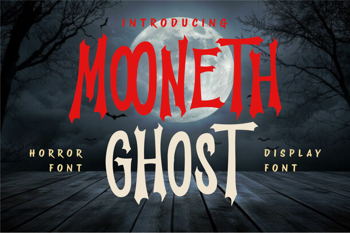 Mooneth Ghost Font | PutraCetol Studio | FontSpace