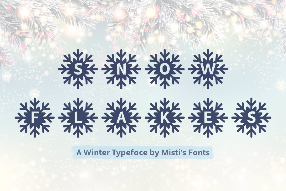 MF Snowflakes Font | Misti's Fonts | FontSpace