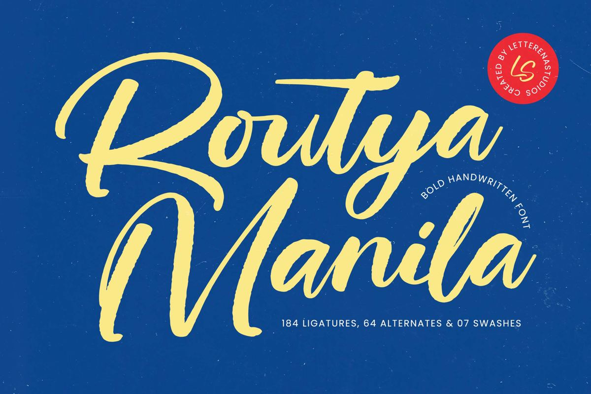 Routya Manila VERSION Font | Letterena Studios | FontSpace